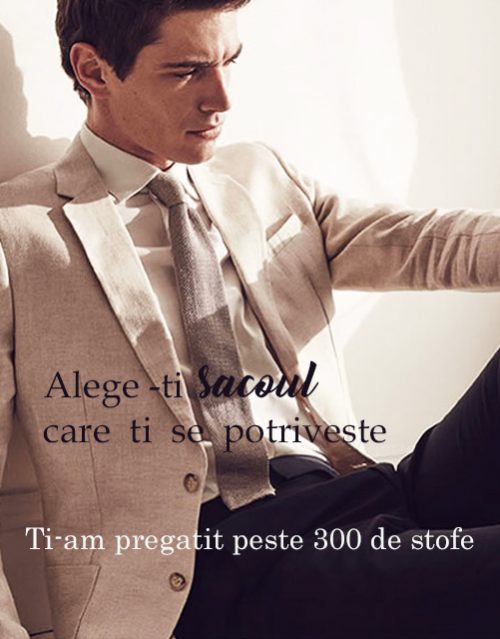 Sacou barbatesc croite pe masura | Gentlemen`s Tailoring | Top calitate